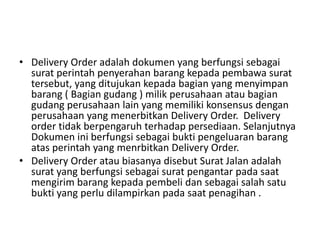 Delivery order | PPTX