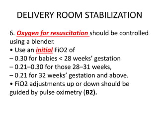 Delivery room stabilization | PPTX