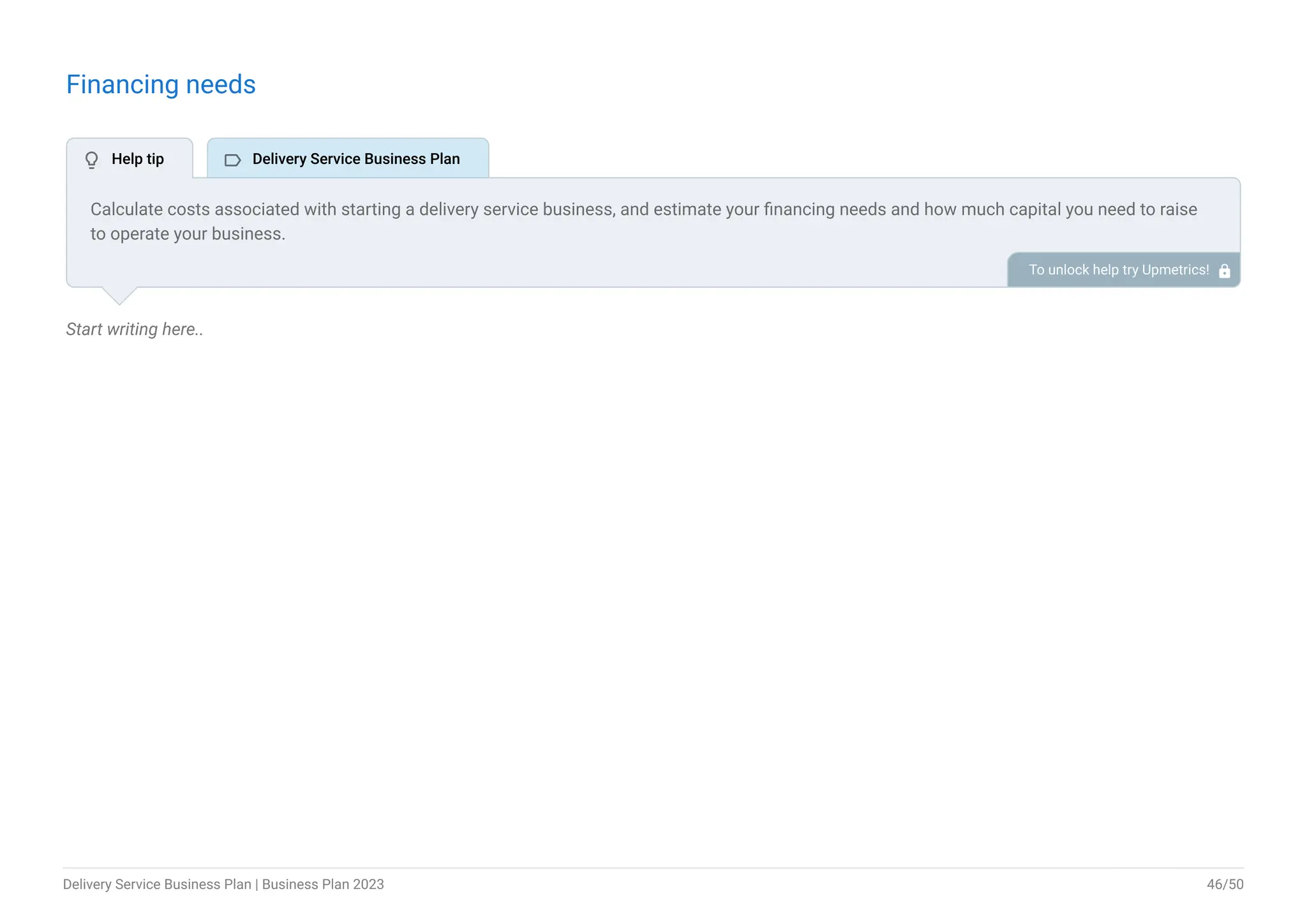 delivery service business plan | PDF