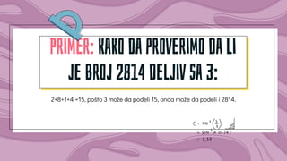 Deljivost brojevima 2, 3, 5, 9 za 5. razred.pptx