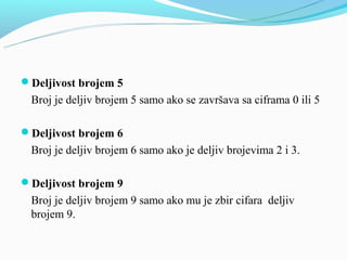 Deljivost prirodnih brojeva 5. razred | PPT