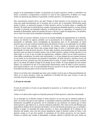 Del juicio ejecutivo | DOCX