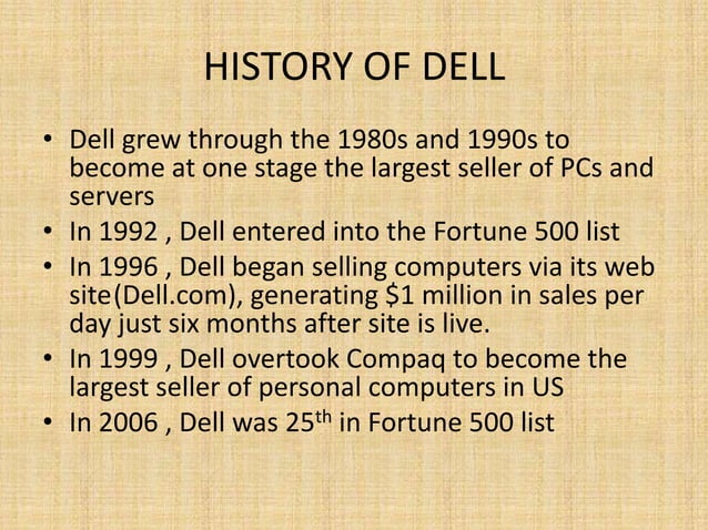 Dell Case Study | PPTX