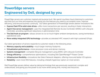 Dell PowerEdge Porfolio 2013 | PDF