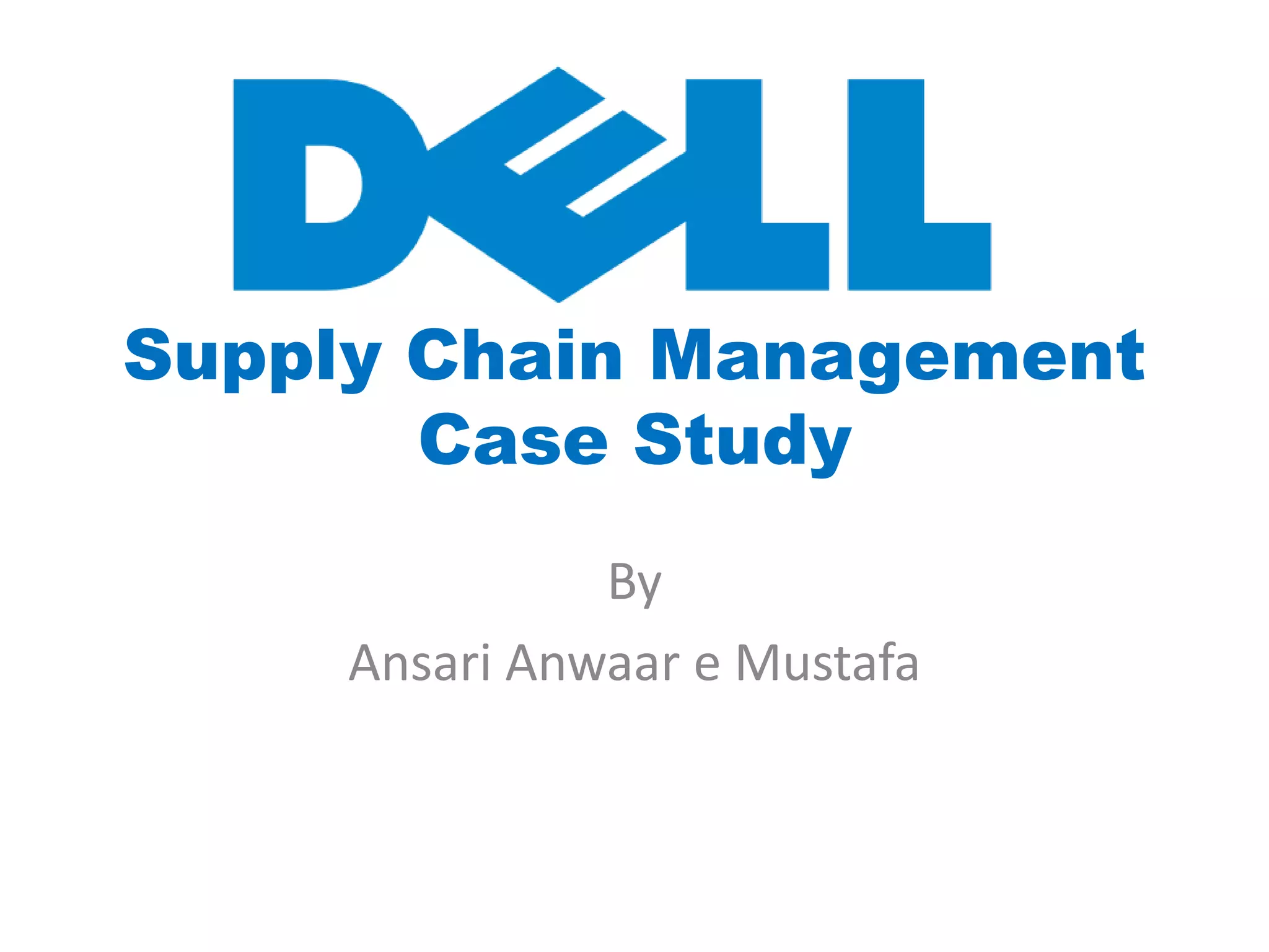 Supply chain of Dell | PPTX
