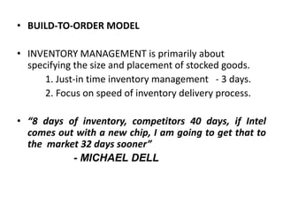 Supply chain of Dell | PPTX
