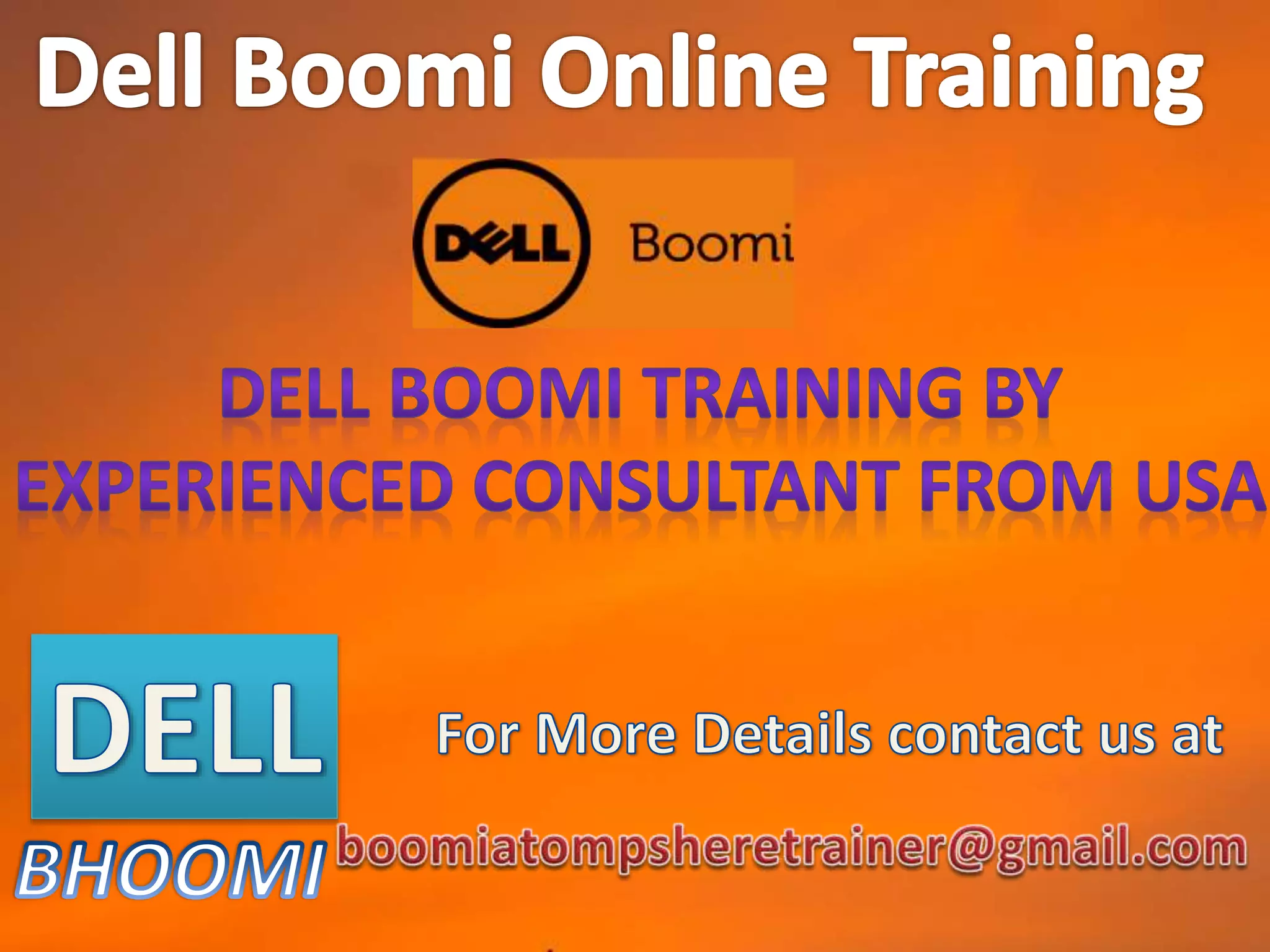 Dell Boomi Online Training | PPTX