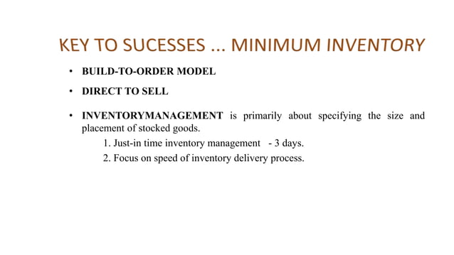 Dell - Direct Business Model | PPTX | Computing | Technology & Computing