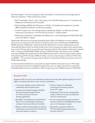 How Dell and Broadcom can help you make the transition to IPv6 | PDF