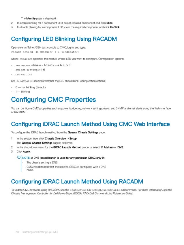 Dell chassis-management-controller-v610-poweredge-m1000e users-guide-en ...