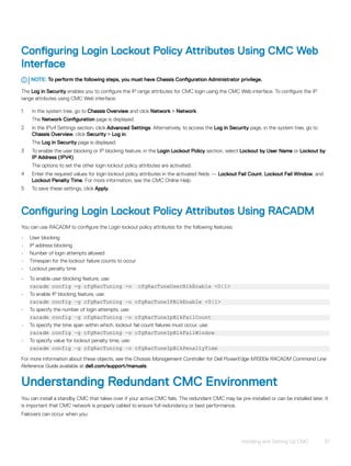 Dell chassis-management-controller-v610-poweredge-m1000e users-guide-en ...