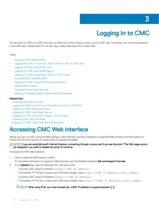 Dell chassis-management-controller-v610-poweredge-m1000e users-guide-en ...