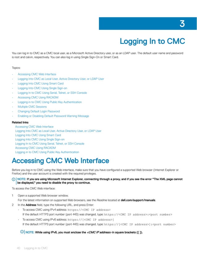 Dell chassis-management-controller-v610-poweredge-m1000e users-guide-en ...