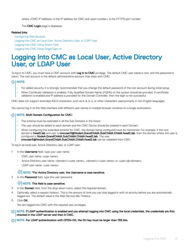 Dell chassis-management-controller-v610-poweredge-m1000e users-guide-en ...