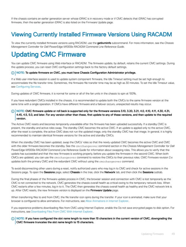 Dell chassis-management-controller-v610-poweredge-m1000e users-guide-en ...