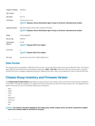 Dell chassis-management-controller-v610-poweredge-m1000e users-guide-en-us | PDF | Operating ...