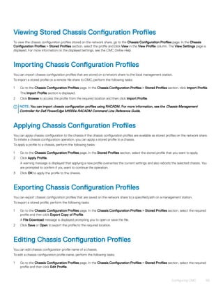 Dell chassis-management-controller-v610-poweredge-m1000e users-guide-en-us | PDF | Operating ...