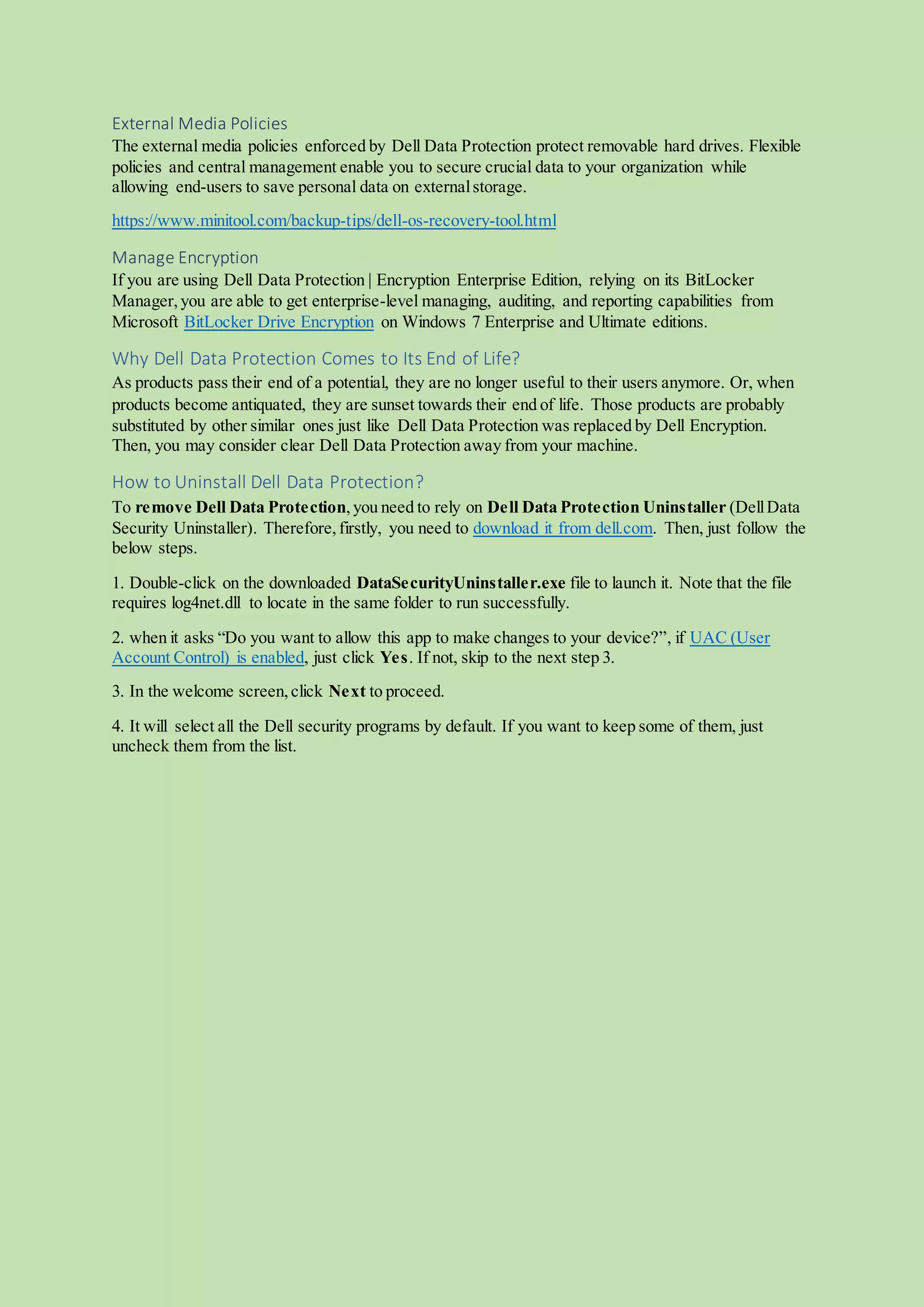 Dell Data Protection Docx