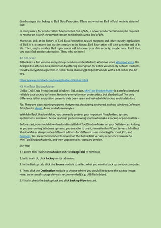 Dell data protection | DOCX