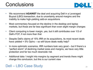DELL-LBO-Case-Study-Presentation.pdf Example | PDF