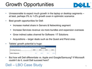 DELL-LBO-Case-Study-Presentation.pdf Example | PDF