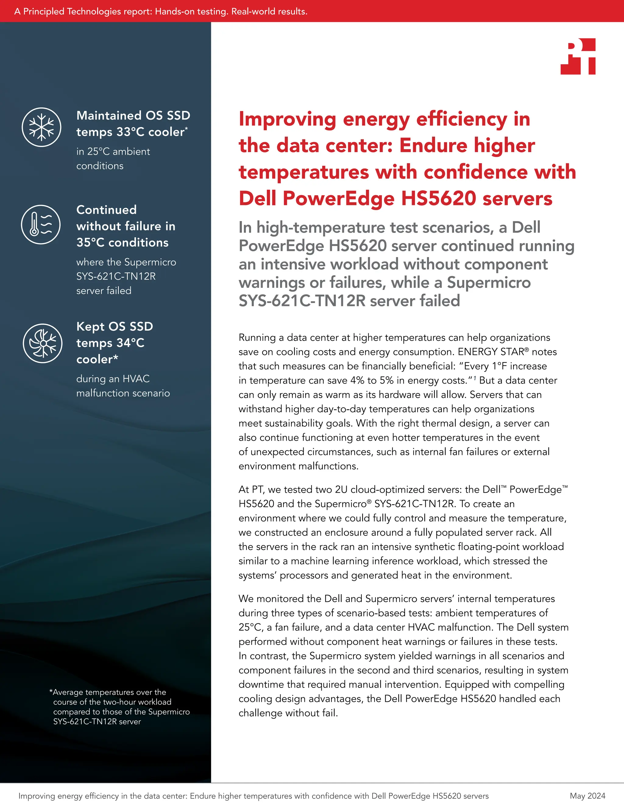 Improving energy efficiency in the data center: Endure higher ...