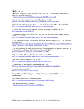 Dell Reference Architecture Guide Deploying Microsoft® SQL ... | PDF