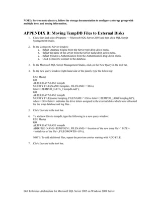 Dell Reference Architecture Guide Deploying Microsoft® SQL ... | PDF