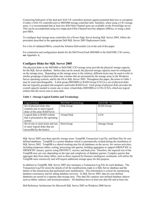 Dell Reference Architecture Guide Deploying Microsoft® SQL ... | PDF