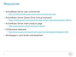 Dell active roles | PPT