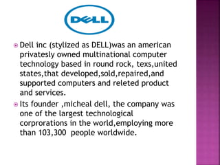 Dell and lenovo | PPTX