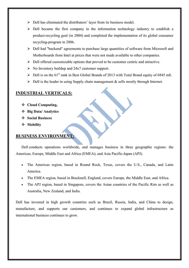 Dell History | PDF