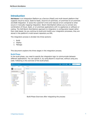 Dell Boomi AtomSphere - iPaaS Document by RapidValue Solutions | PDF
