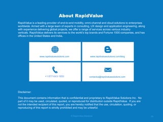 Dell Boomi AtomSphere - A presentation by RapidValue Solutions | PDF