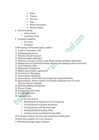 Dell boomi course content | PDF