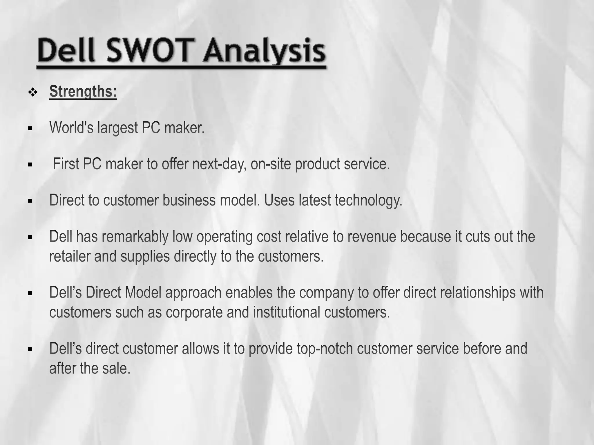 Dell Business Model | PPT