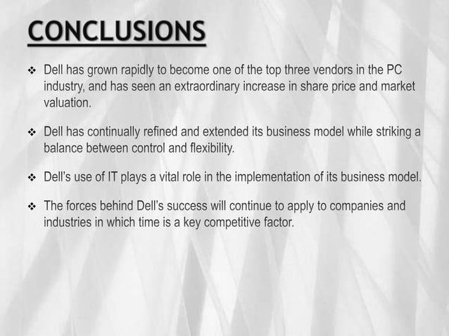 Dell Business Model | PPT