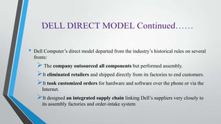 Dell case study (management) | PPTX