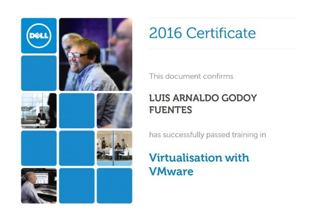 DELL Certificate - Virtualization with VMware (Luis Arnaldo Godoy ...
