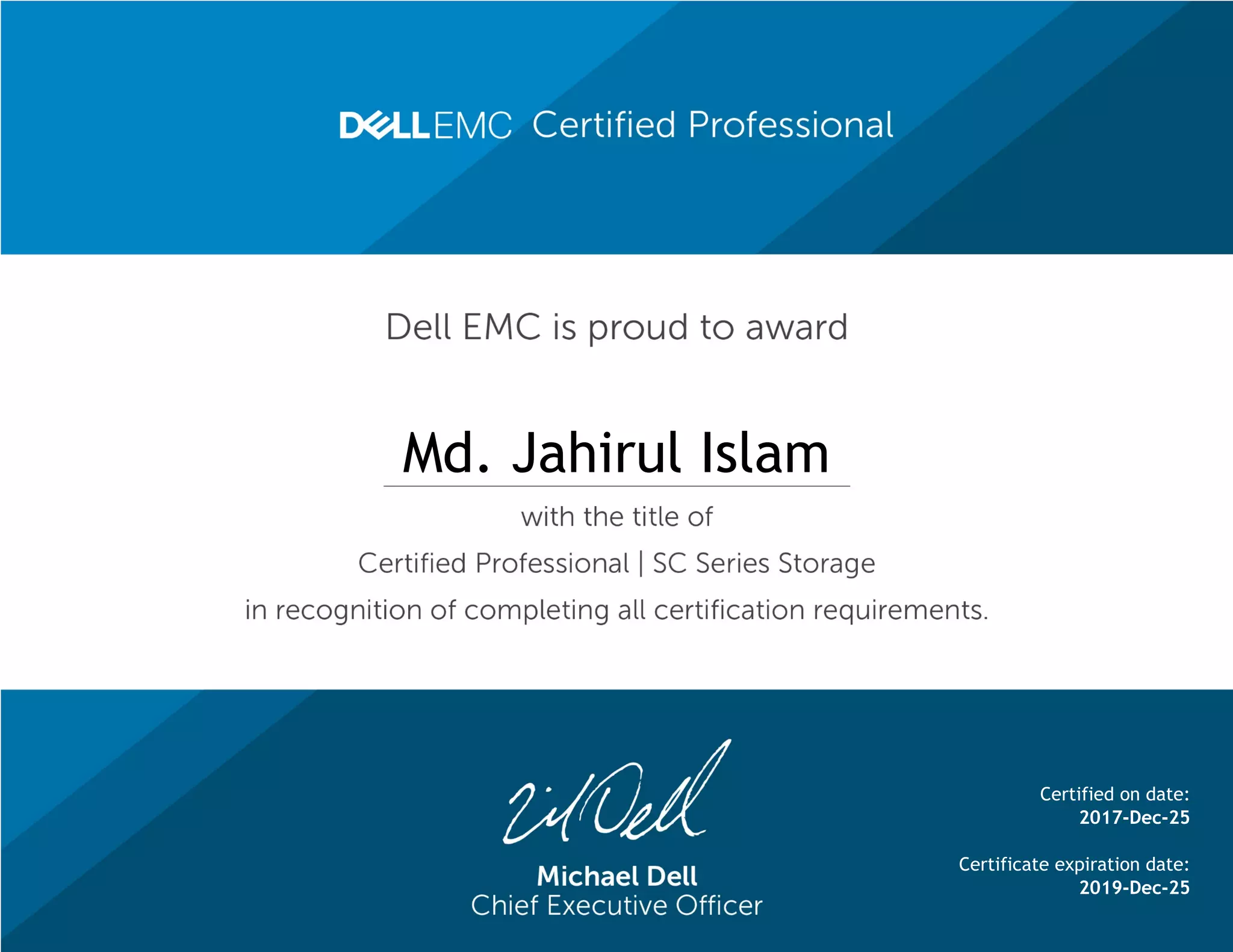 Dell certified professional sc series storage certificate | PDF