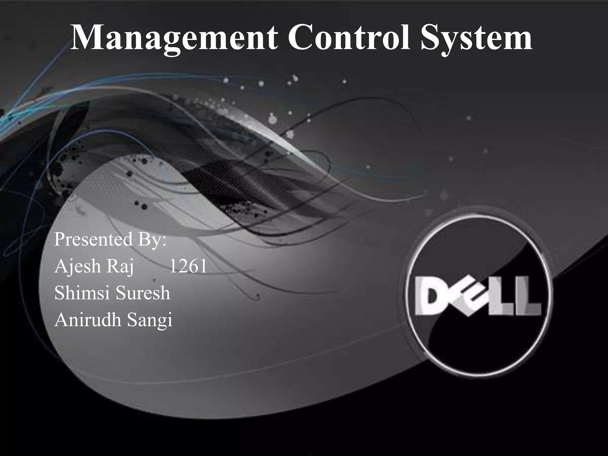 Dell Corporation Management Control System | PPTX