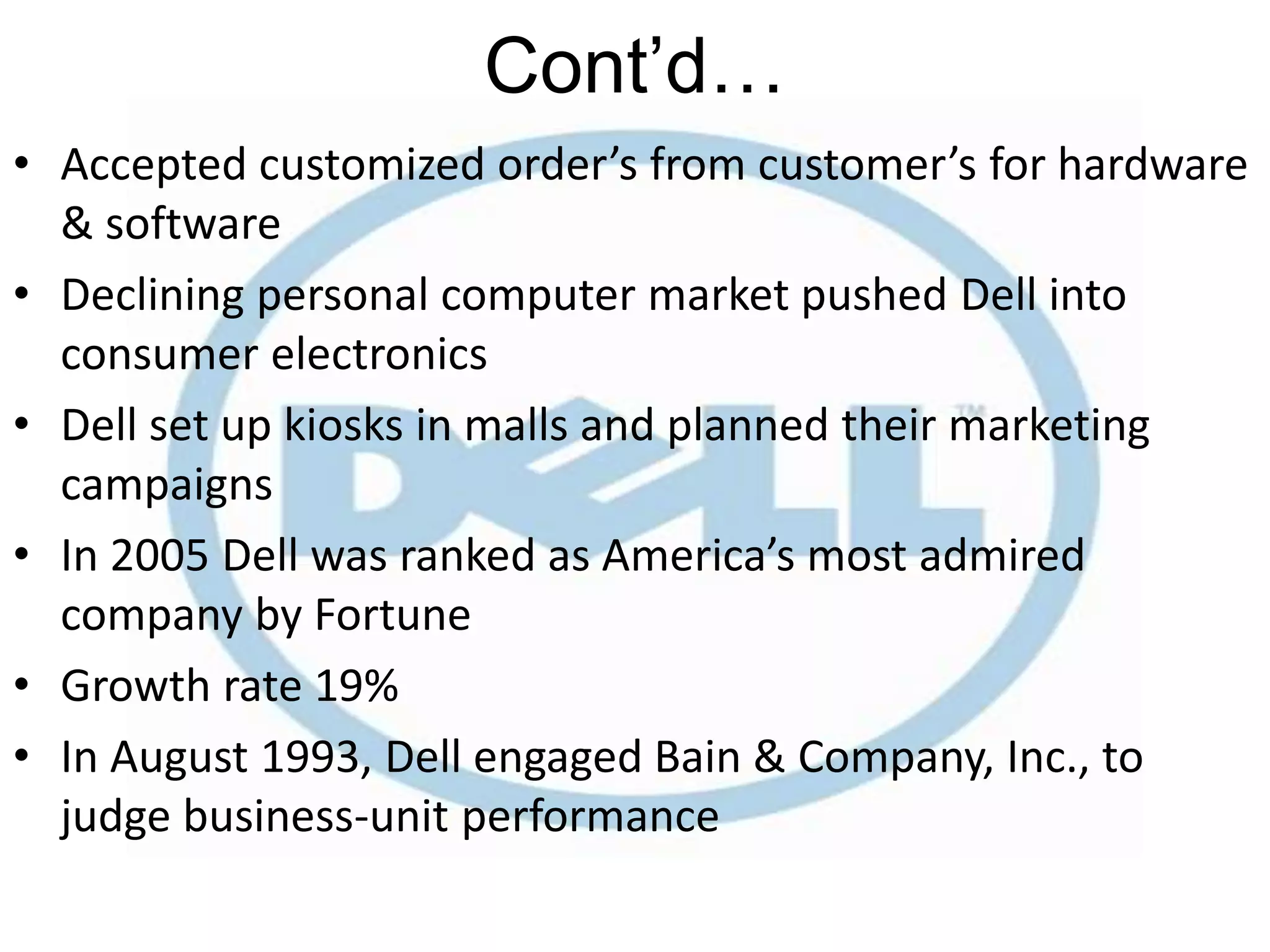 Dell Corporation Management Control System | PPTX