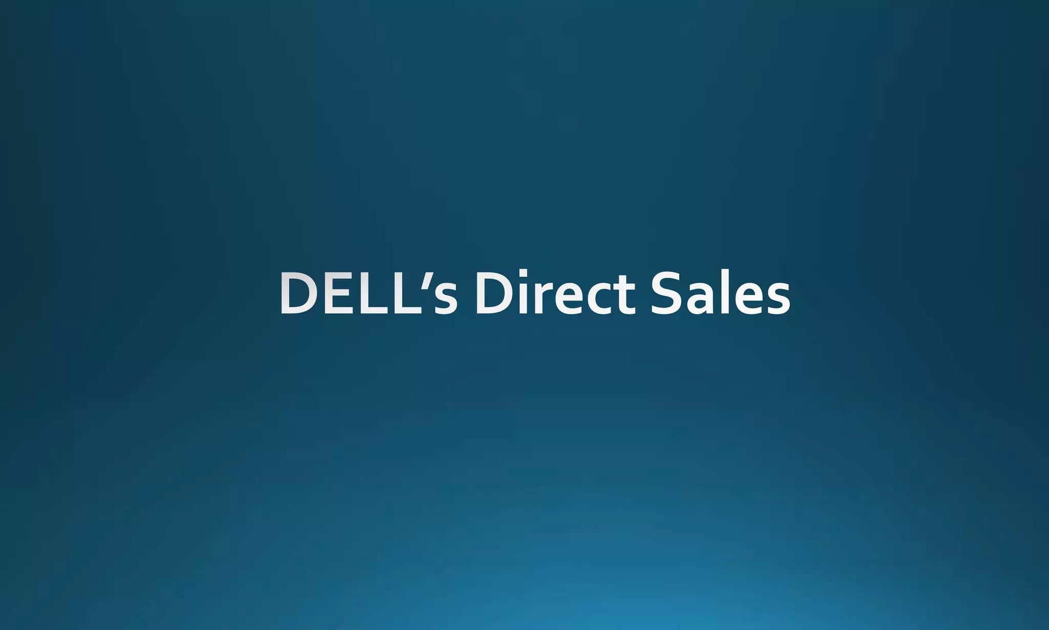 Dell direct- Supply Chain Management | PPTX