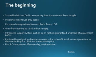 Dell direct- Supply Chain Management | PPTX