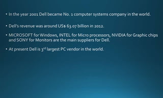 Dell direct- Supply Chain Management | PPTX