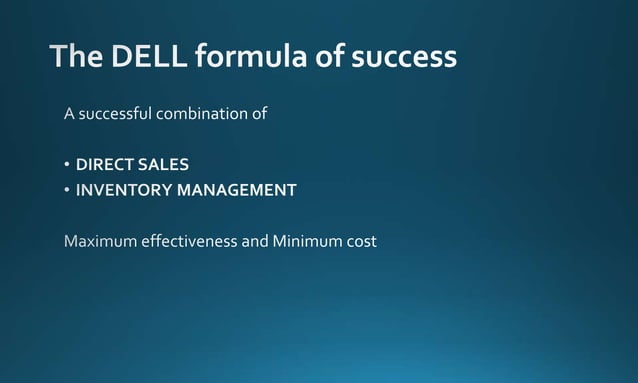 Dell direct- Supply Chain Management | PPTX