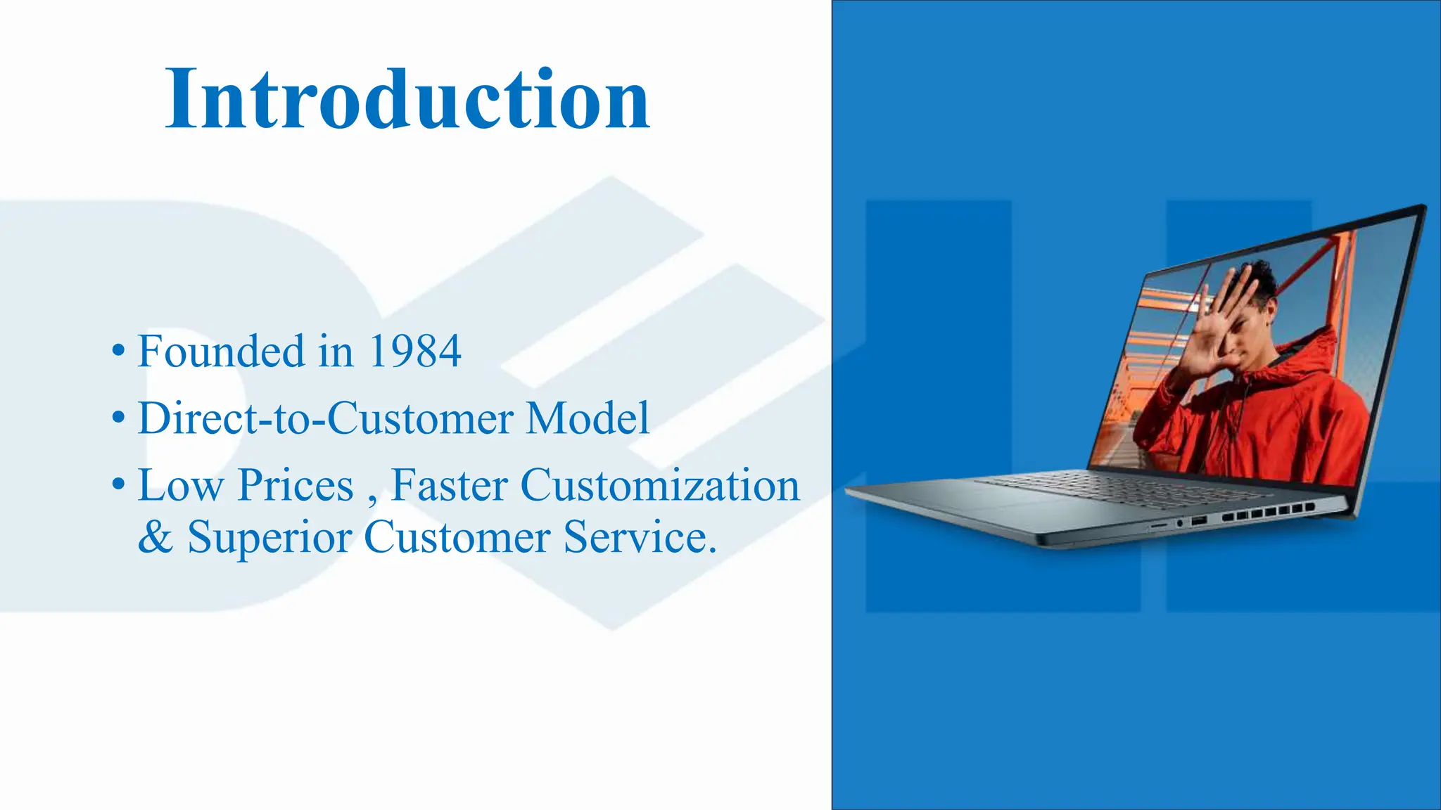 Dell Direct Model.pptx It is about the D2C model that DELL uses. | PPTX