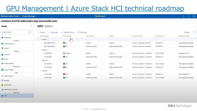 Dell EMC の Azure Stack と GPU | PPT