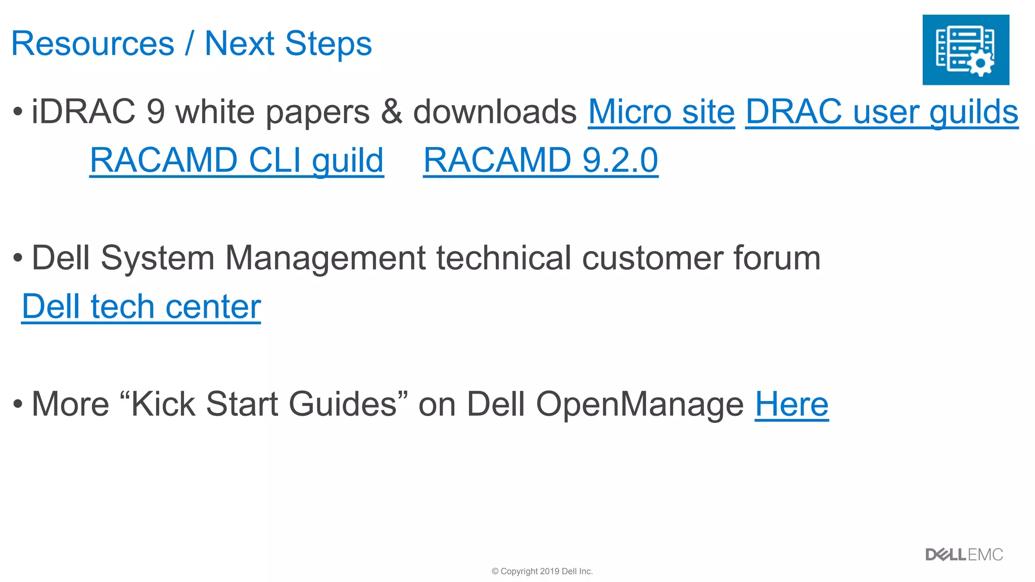Dell EMC OpenManage idrac9 server power capping | PDF
