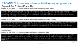 Dell EMC OpenManage idrac9 server power capping | PDF